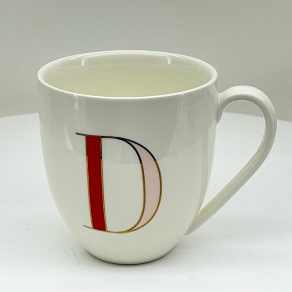 kate spade | Kitchen | Kate Spade Letter D Mug Cup Lenox Its Personal ...